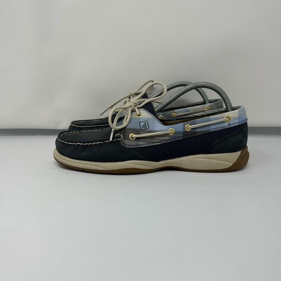Sperry | Shoes | Sperry Topsider Sts9224 Intrepid 2 Eye Navy Gingham ...